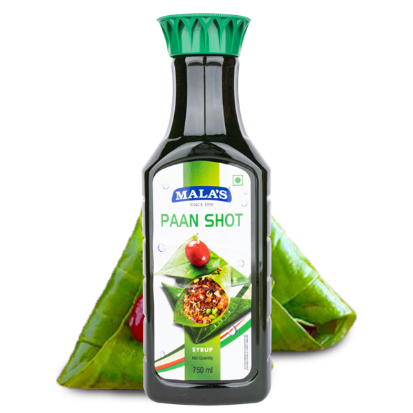 Mala's Paan Shot Syrup Bottle - 750ml BEST BEFORE 14 NOV 2025