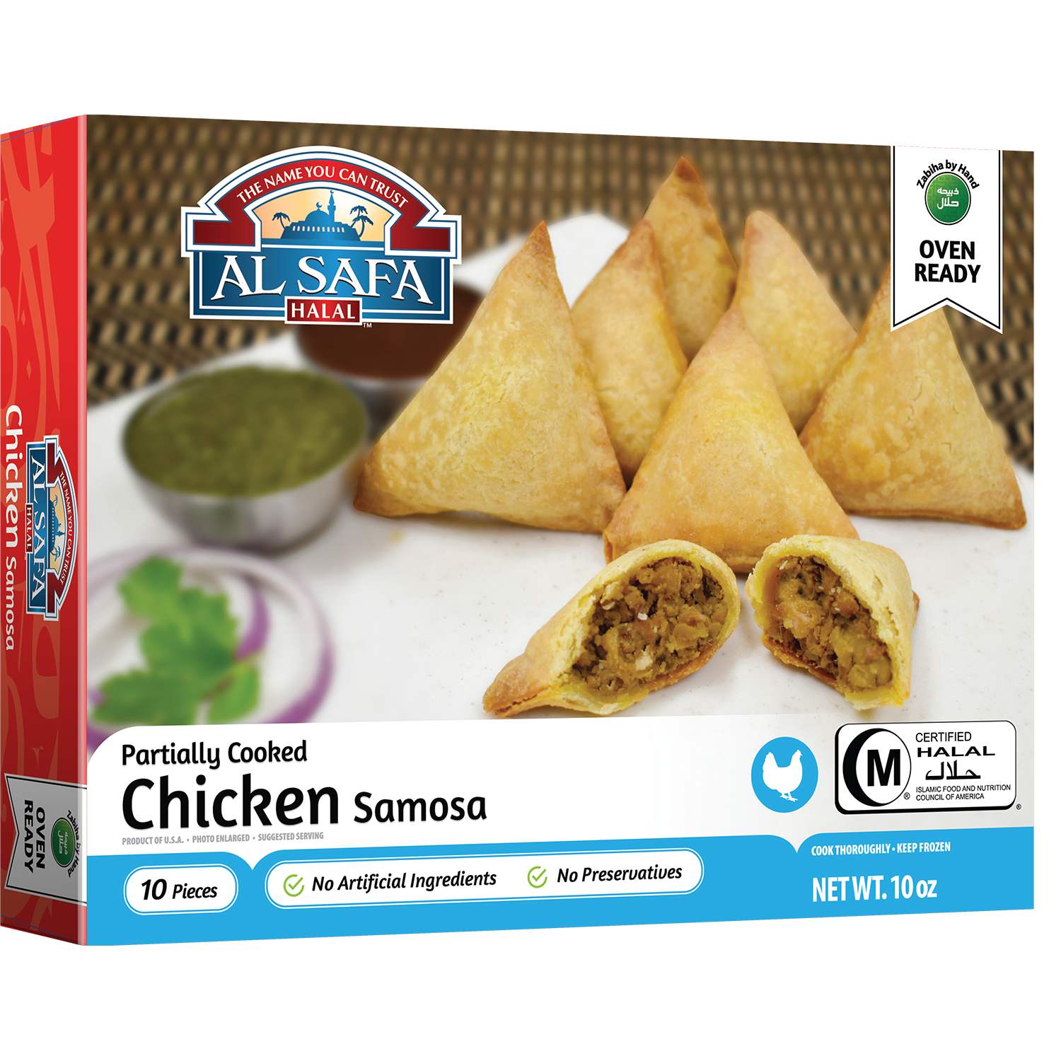 Al Safa Chicken Samosa 10pc 10oz