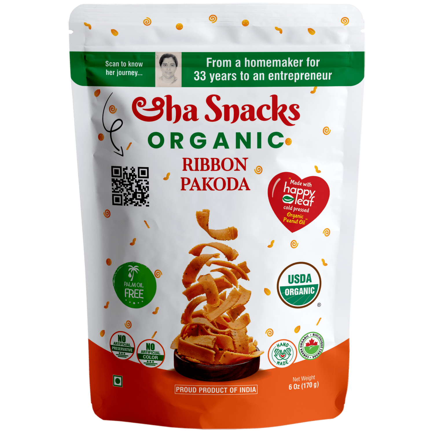 Aha Snacks Ribbon Pakoda 170g